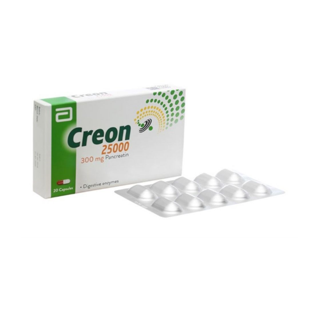 Pharmacy Sales Caribbean Inc. | ABBOTT Creon 25000 300mg Pancreatin 20s